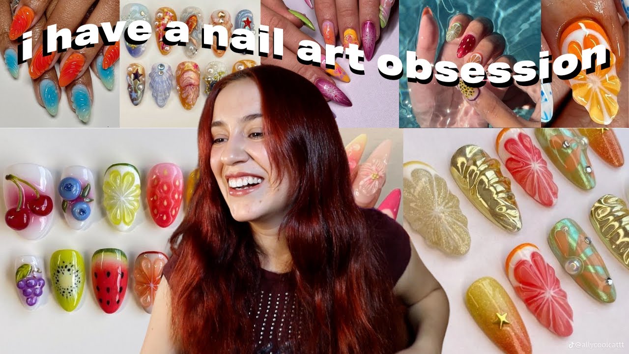 My Summer Nails Pinterest Board! (+ new nail design reveal) - YouTube