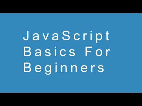 JavaScript Basics For Beginners - YouTube
