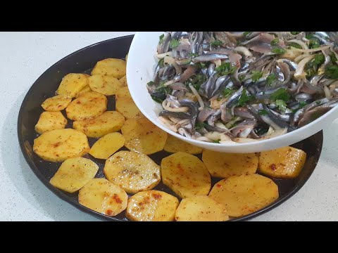 💯 HAMSİYİ DAHA ÖNCE BU ŞEKİLDE DENEDİNİZ Mİ 😁Muhteşem Fırında Patatesli Hamsi || Mutfaga Dair