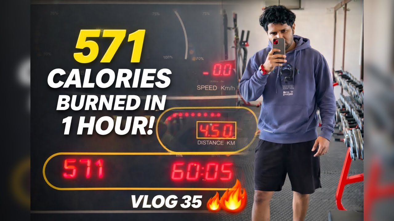 571 Calories Burned in 60 Minutes 😱 | Treadmill Cardio Challenge | Vlog ...