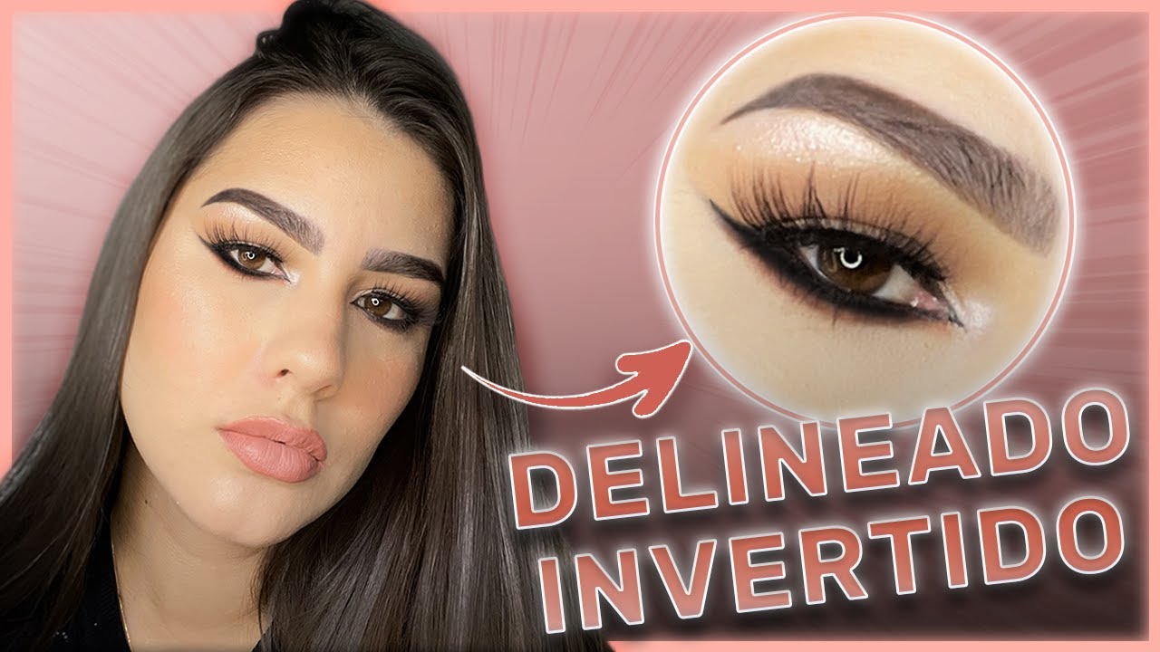 COMO FAZER DELINEADO INVERTIDO - DELINEADO REVERSO - YouTube