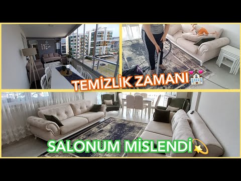 MİS GİBİ TEMİZLİK ZAMANI💯SALONUMU VE BALKONUMU TEMİZLEDİM 💞💒TEMIZLIK BAŞLASIN💥