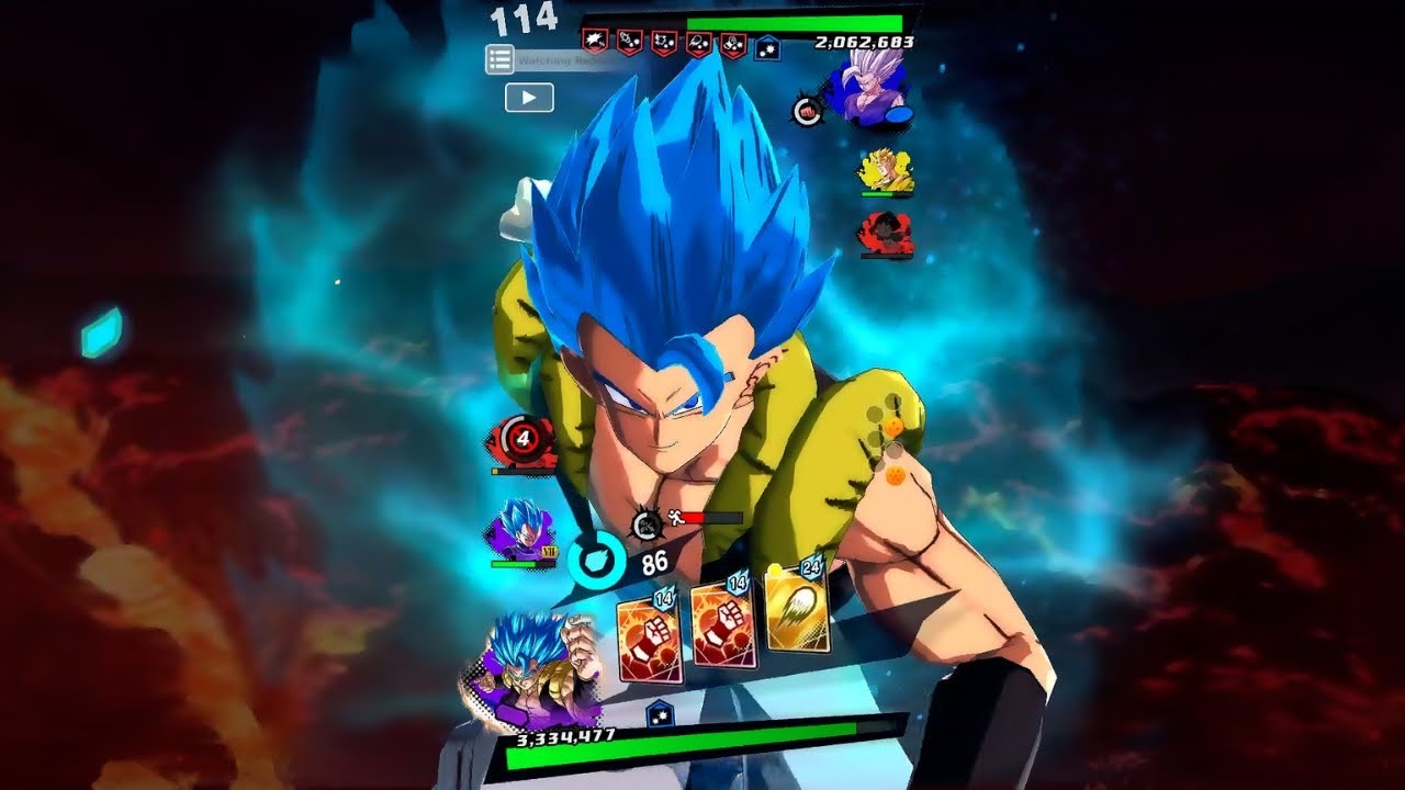 Ultra Gogeta Blue Epic Fighting on Full-Screen Landscape Mode ...