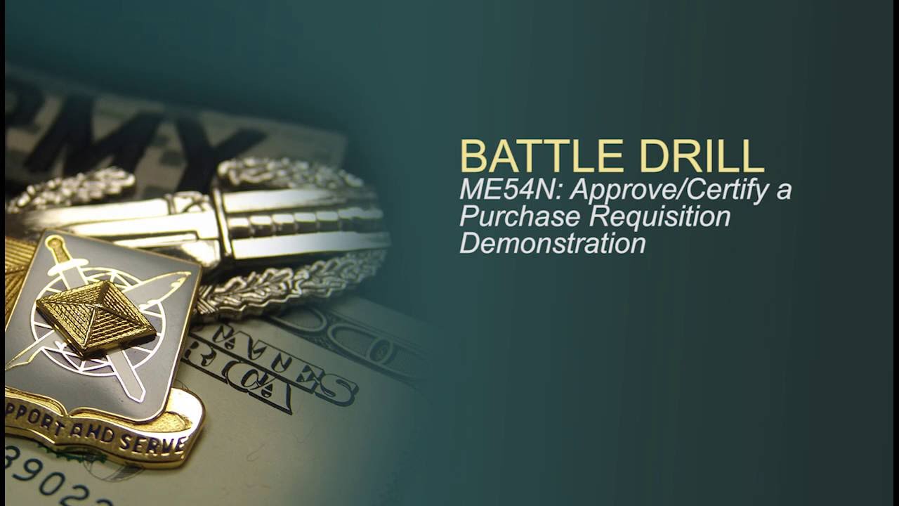 ME54N: Approve/Certify a Purchase Requisition Demonstration - YouTube