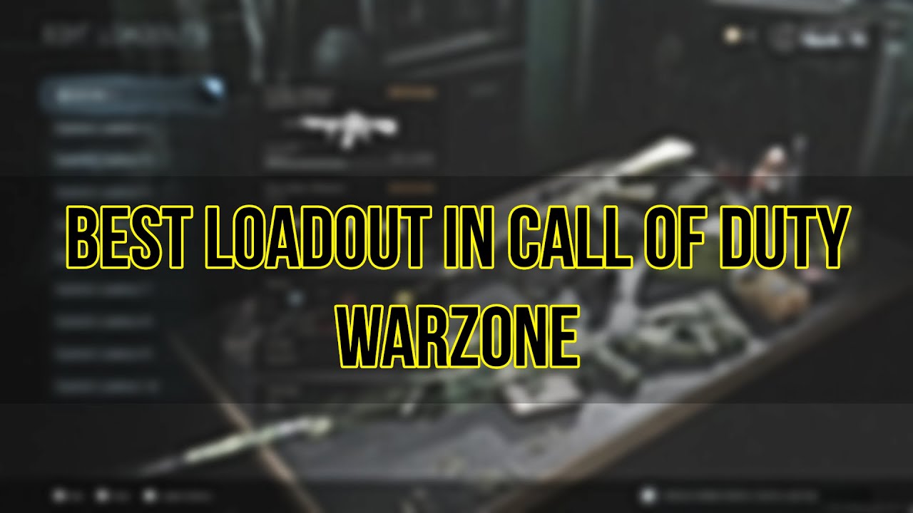 *BEST* LOADOUT IN CALL OF DUTY WARZONE | BEST CUSTOM LOADOUT | - YouTube
