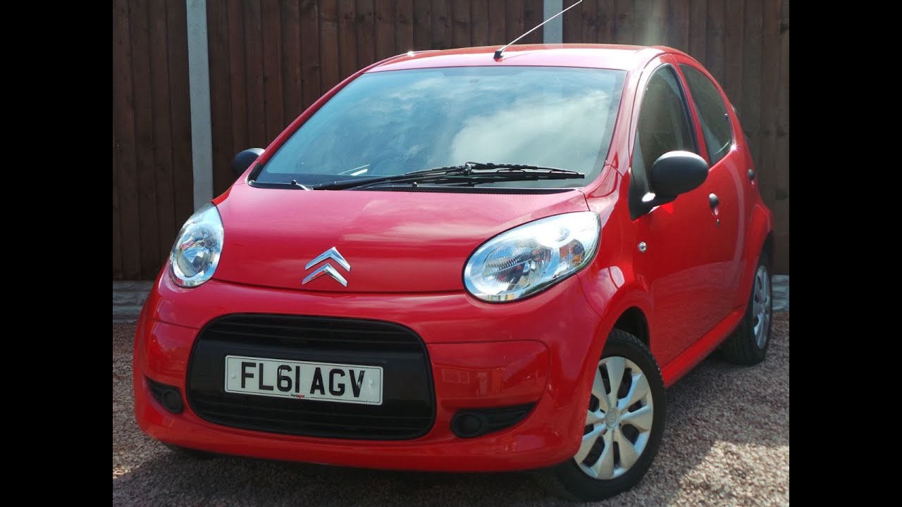 2011 61 Citroen C1 1.0 Vtr 5dr in red - YouTube