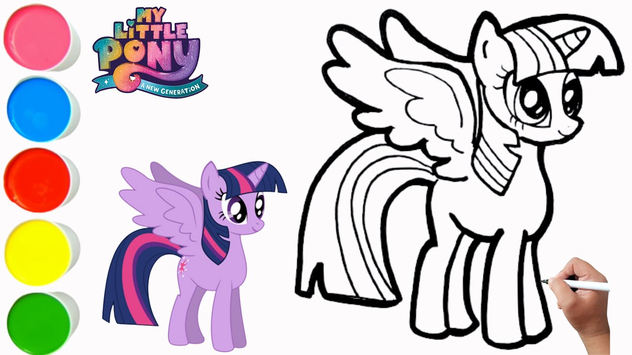 How To Draw My Little Pony : Twilight Sparkle - YouTube