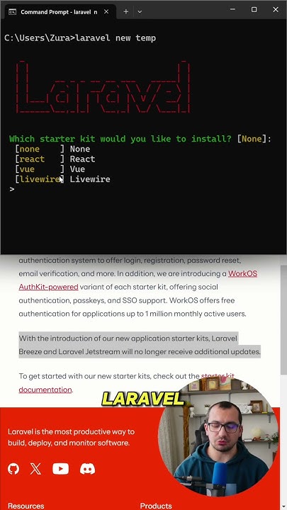 Using Laravel Breeze Starter Kits in Laravel 12 #laravel #thecodeholic #laravel12 - YouTube