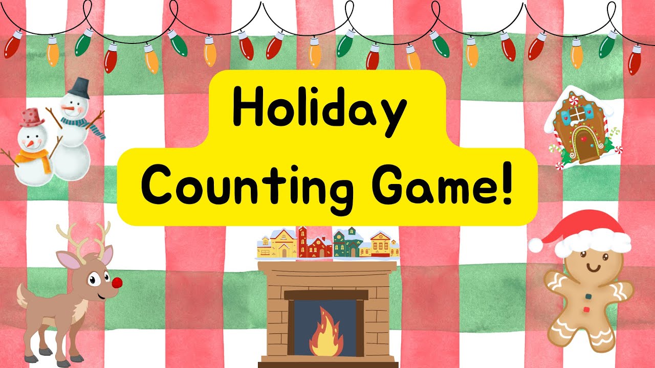 Holiday Number Counting Game #preschoollearningvideos # ...