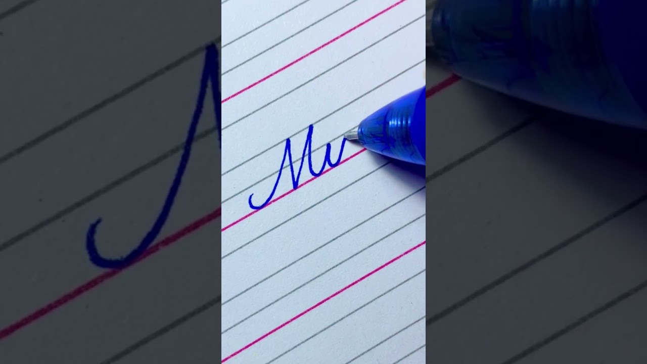 How to write Min in cursive handwriting | Three letters word in English ...