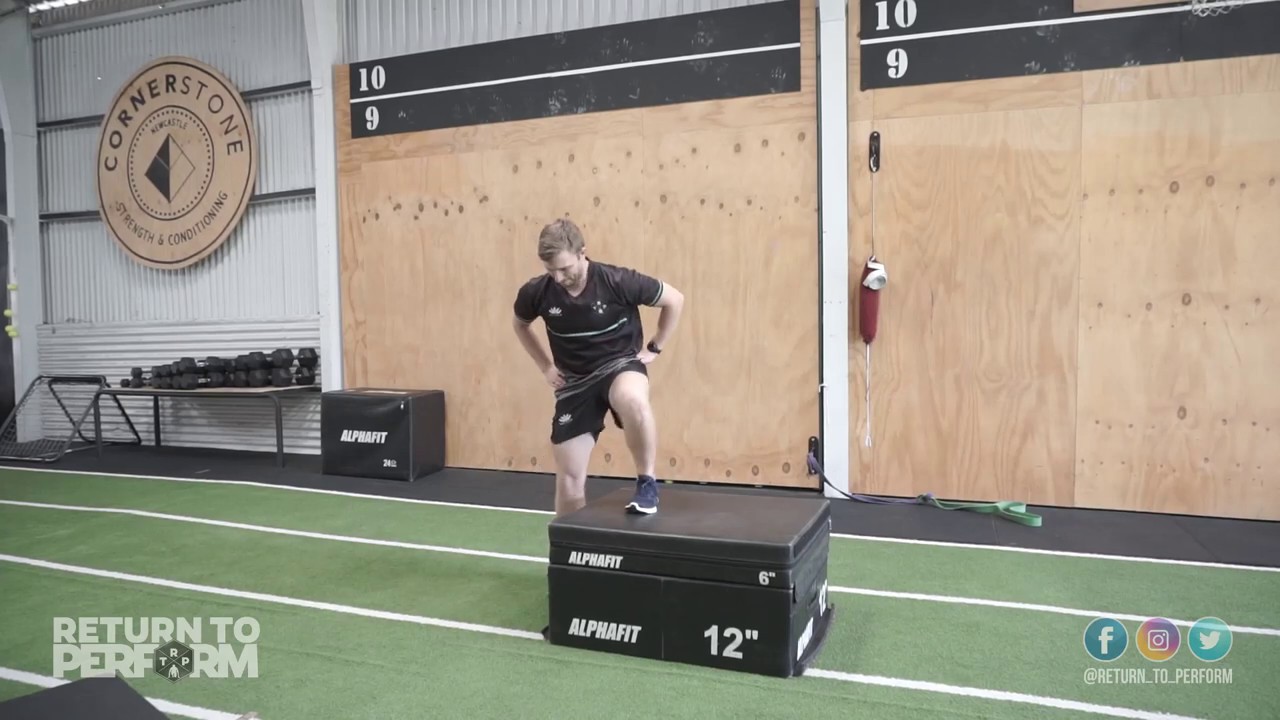 Lateral Step Up - High Box [Exercise Demonstration] - YouTube