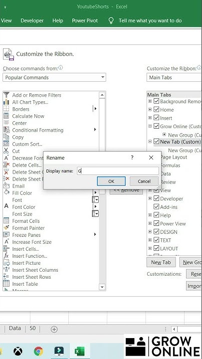 MS Excel Tricks & Tips 2021 - Create Your Own Tab in Excel - (Video 26), #Shorts - YouTube