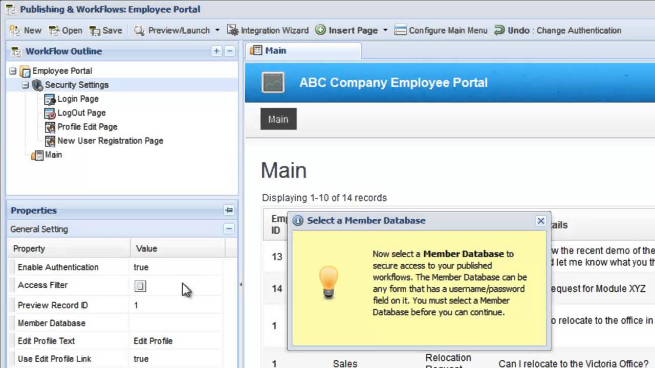 Web Design Tips — Creating an Employee Request Portal Part 1 - YouTube