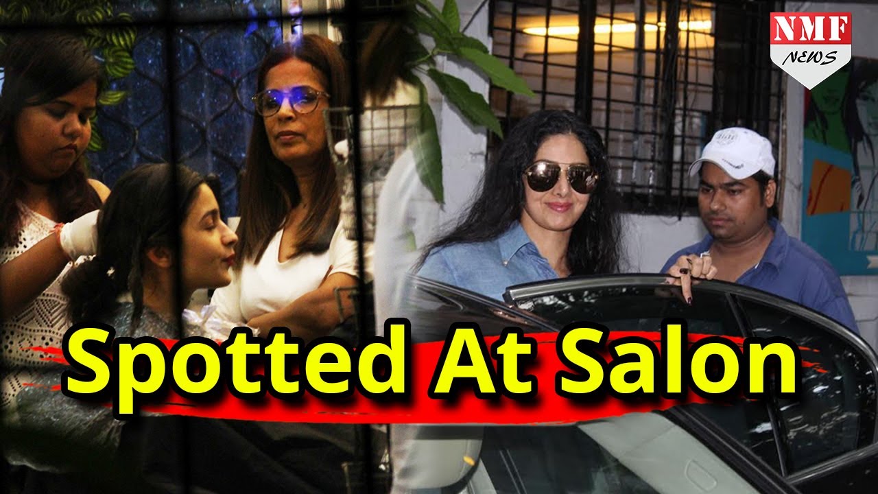 Bollywood Beauties Spotted At Salon In Juhu | Sridevi, Janvi Kapoor ...