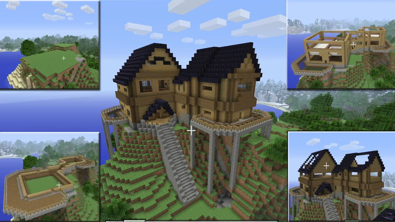 Lets Build: House on the Hill -Part 4 Final - Minecraft - YouTube
