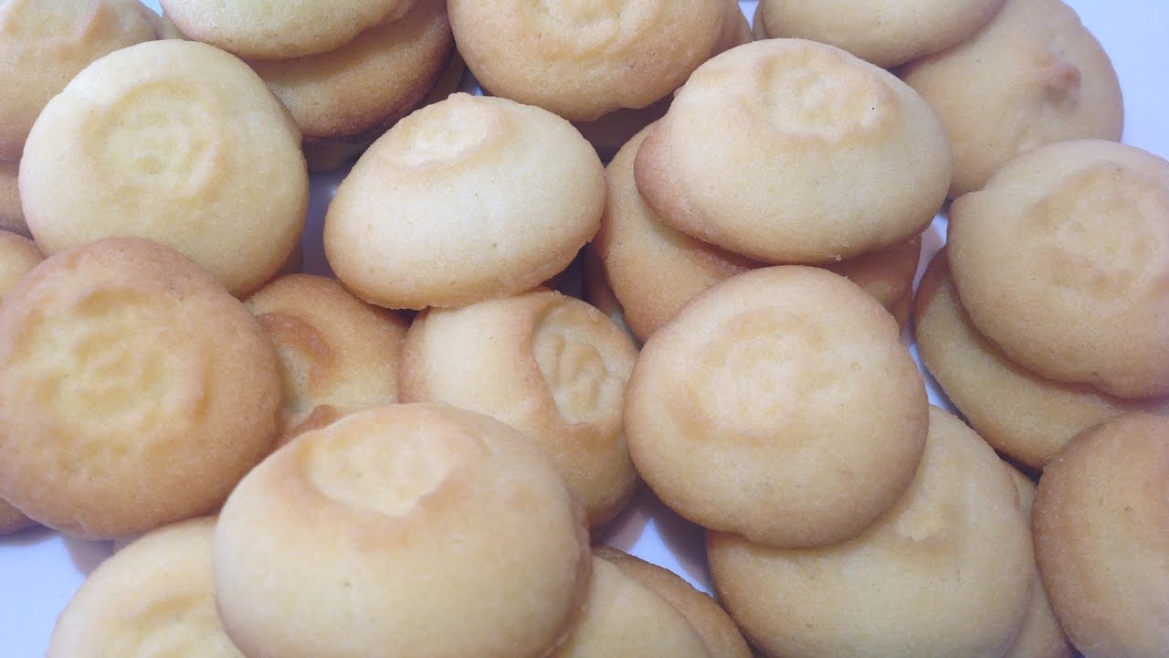 Buskut ukun la an | Buskut Subug :: Eggless butter cookies - YouTube
