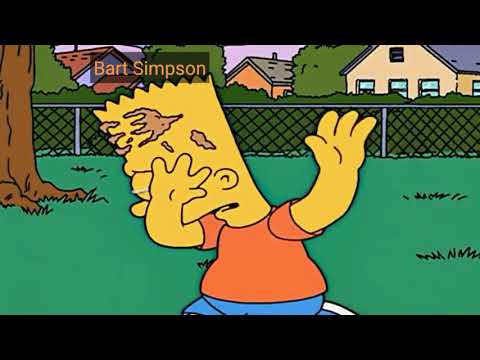 Bart Simpson gets hit it the head - YouTube