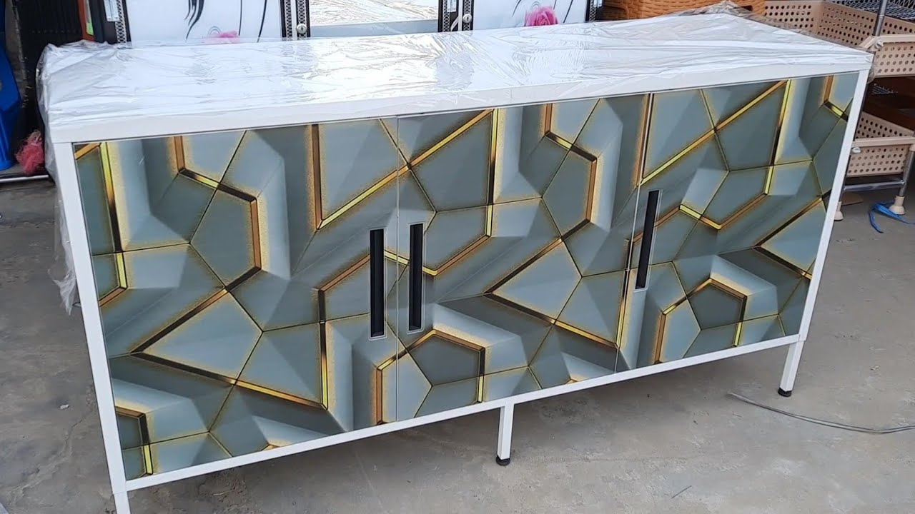 Lemari Bufet Besi Minimalis - YouTube