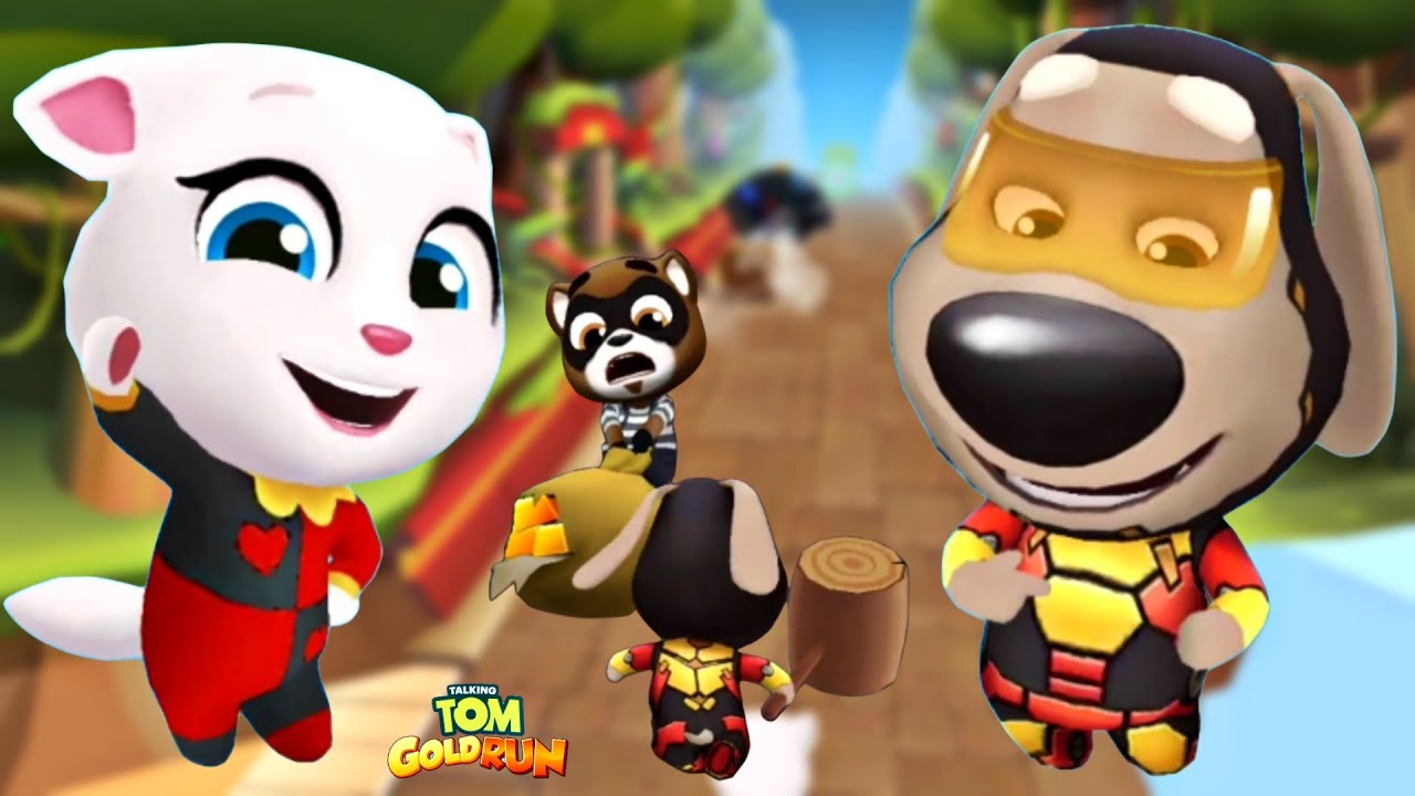 Talking Tom Gold Run - Ben, Angela - Full Screen - LILU Gameplay ...