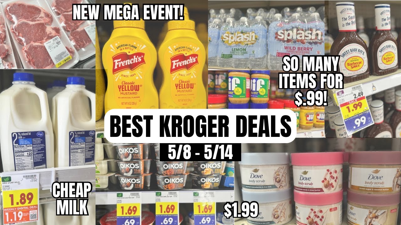 BEST KROGER DEALS | NEW KROGER MEGA EVENT | LOW OUT OF POCKET GROCERY ...