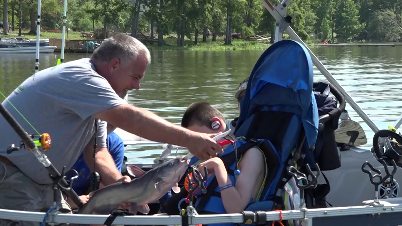 Jacob Lands Big Catfish - YouTube