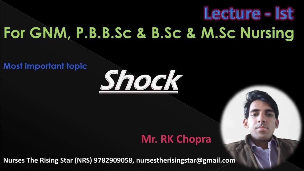 Shock // lecture Ist // BY. - Mr. RK CHOPRA - YouTube