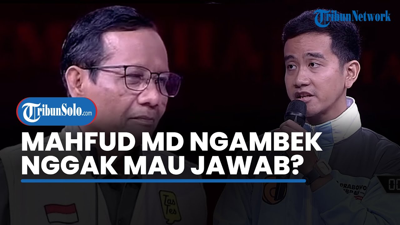 Momen Prof Mahfud MD Dinilai Ngambek karena Pertanyaaan Gibran di Debat ...