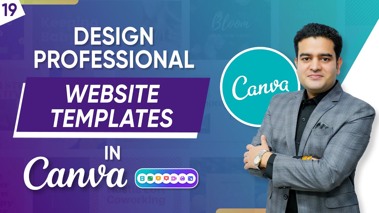 How to Design Website Templates Using Canva | How To Use Canva Website ...
