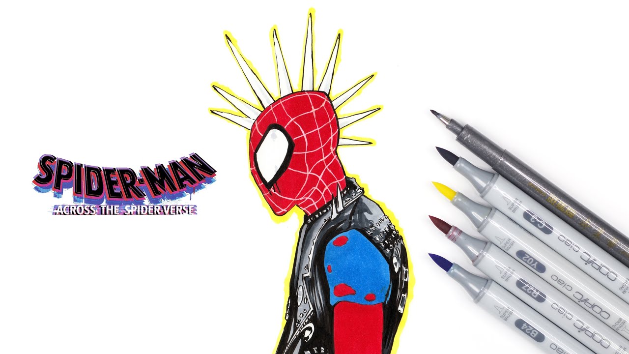 Drawing Spider-Punk | Spider-Man: Across the Spider-Verse | Spider-Punk ...