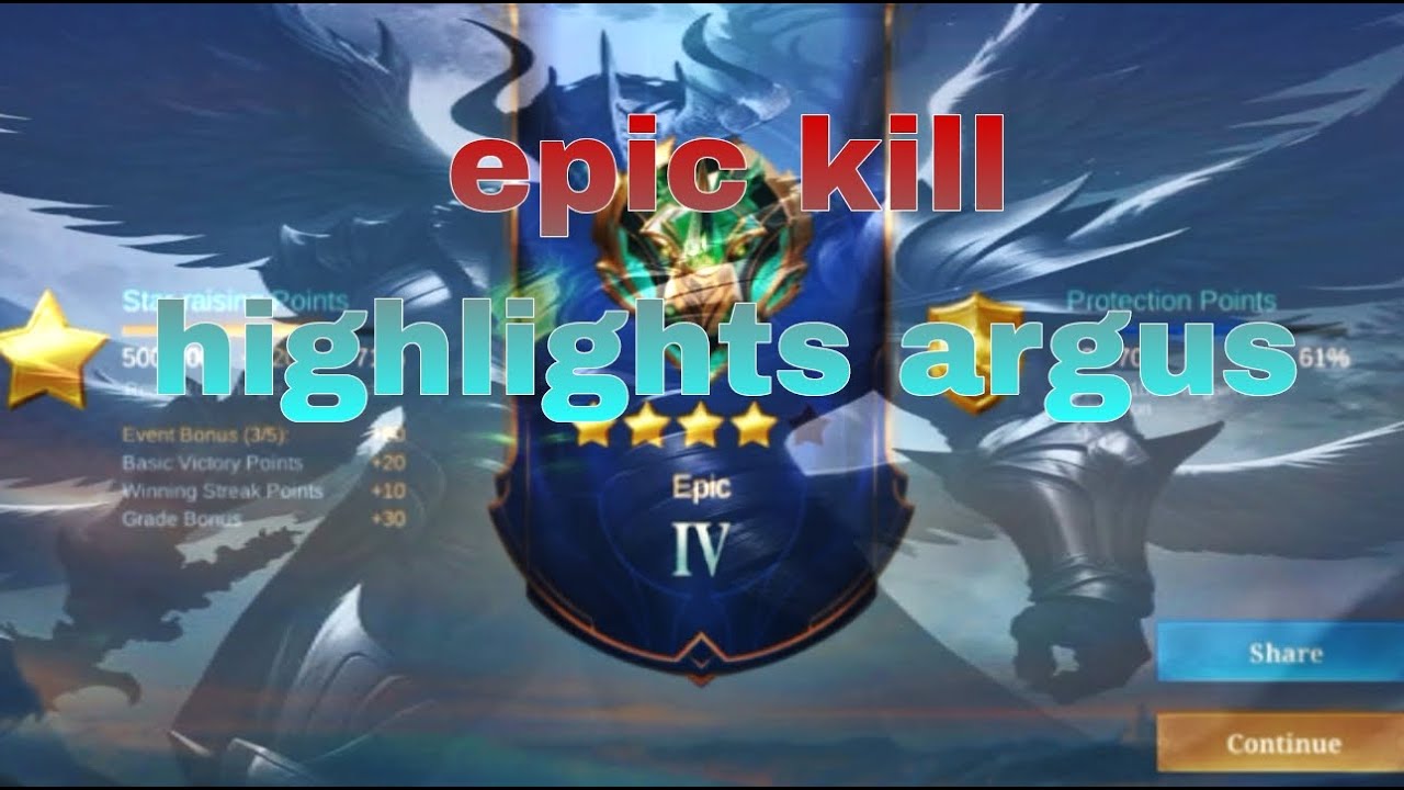 argus highlights kill and tactic - YouTube