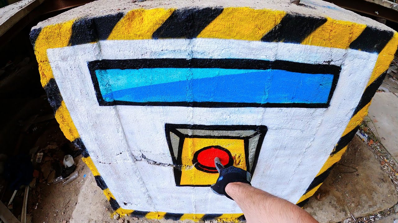 Graffiti - Tesh | Throw Up Bombing CONVEYOR | GoPro [4K] - YouTube