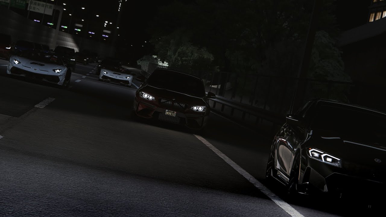 SVJ Aventador's Showing BMWs How To Cut Up | Assetto Corsa Ultra ...
