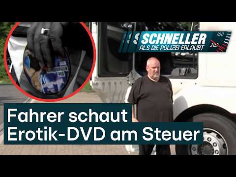 Mit Erotik-DVD am Steuer erwischt – LKW-Fahrer wird zur Gefahr | Schneller als die Polizei erlaubt