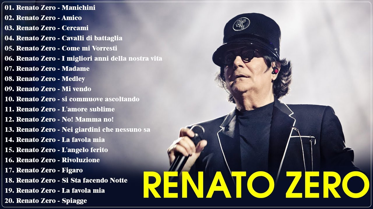 Renato Zero Migliori Canzoni Di Sempre - Renato Zero album completo ...