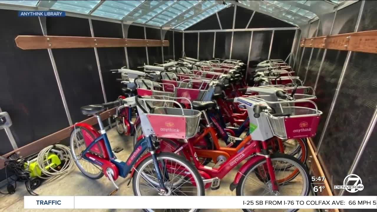 Anythink Library in Commerce City loaning out bikes - YouTube