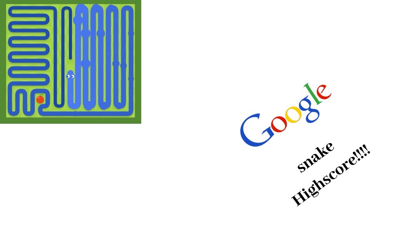 Google snake fully completed - YouTube