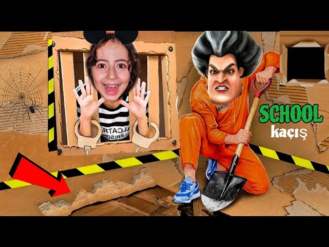 KARTON HAPİSHANE !? OKULDA ESMA ve SCARY TEACHER GİZLİ GEÇİT BULDU