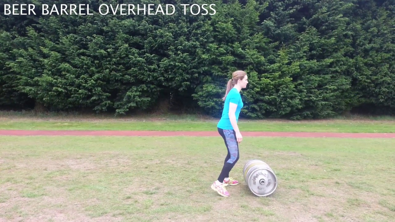 Beer Barrel Overhead Toss - YouTube