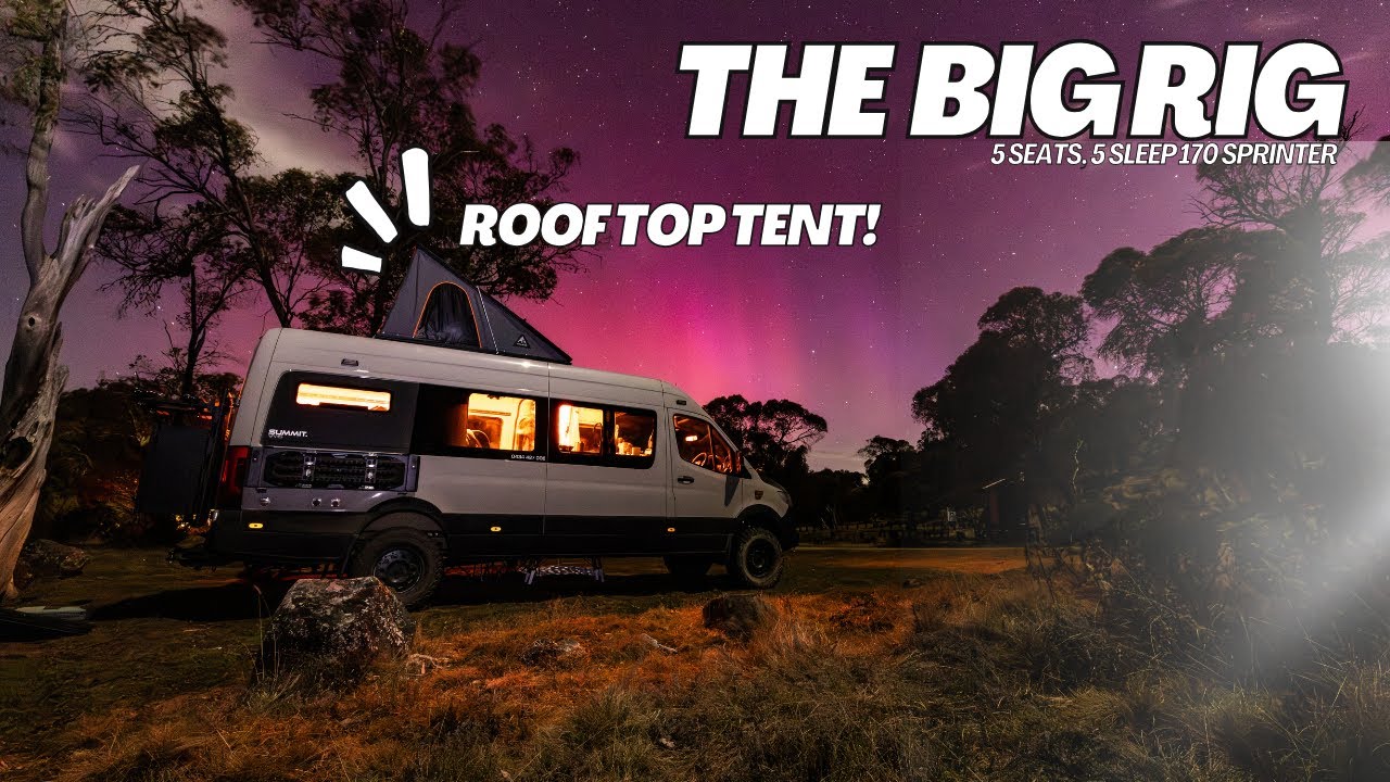 VAN WALKTHROUGH - SUMMIT VANS BIG RIG - Roof top tent, seat 5, sleep 5 ...