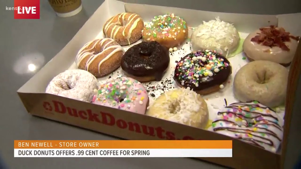 Duck Donuts offers 99 cent coffee for spring - YouTube