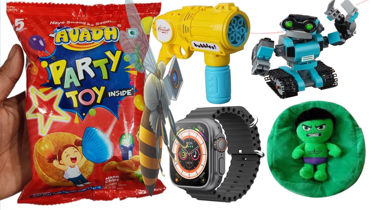 PARTY TOY SNACKS INSIDE FREE GIFT🎁 UNBOXING AND REVIEW - YouTube