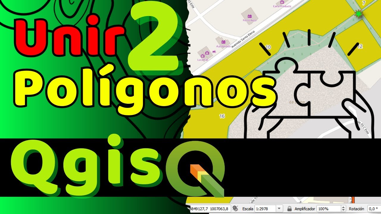 Como UNIR POLIGONOS en QGIS 2025 - Combinar poligonos en QGIS - YouTube