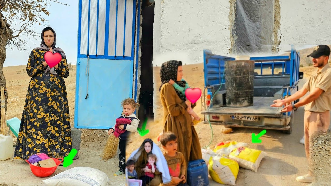 Hard Life: Unexpected Help for a Nomadic Mother to Complete Shelter ...