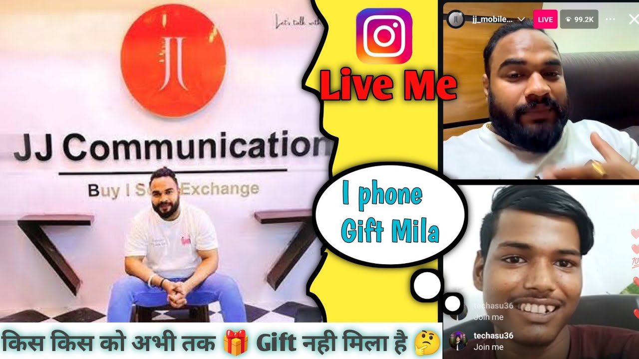 JJ Communication, Live Me I phone Gift Mila 😱 | क्या आप को कभी JJ ...
