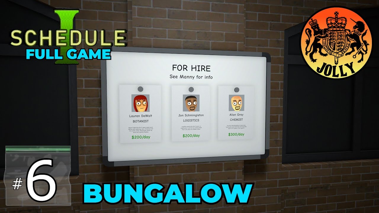 Schedule I | Full Game | Pre Release | Episode 6 - YouTube