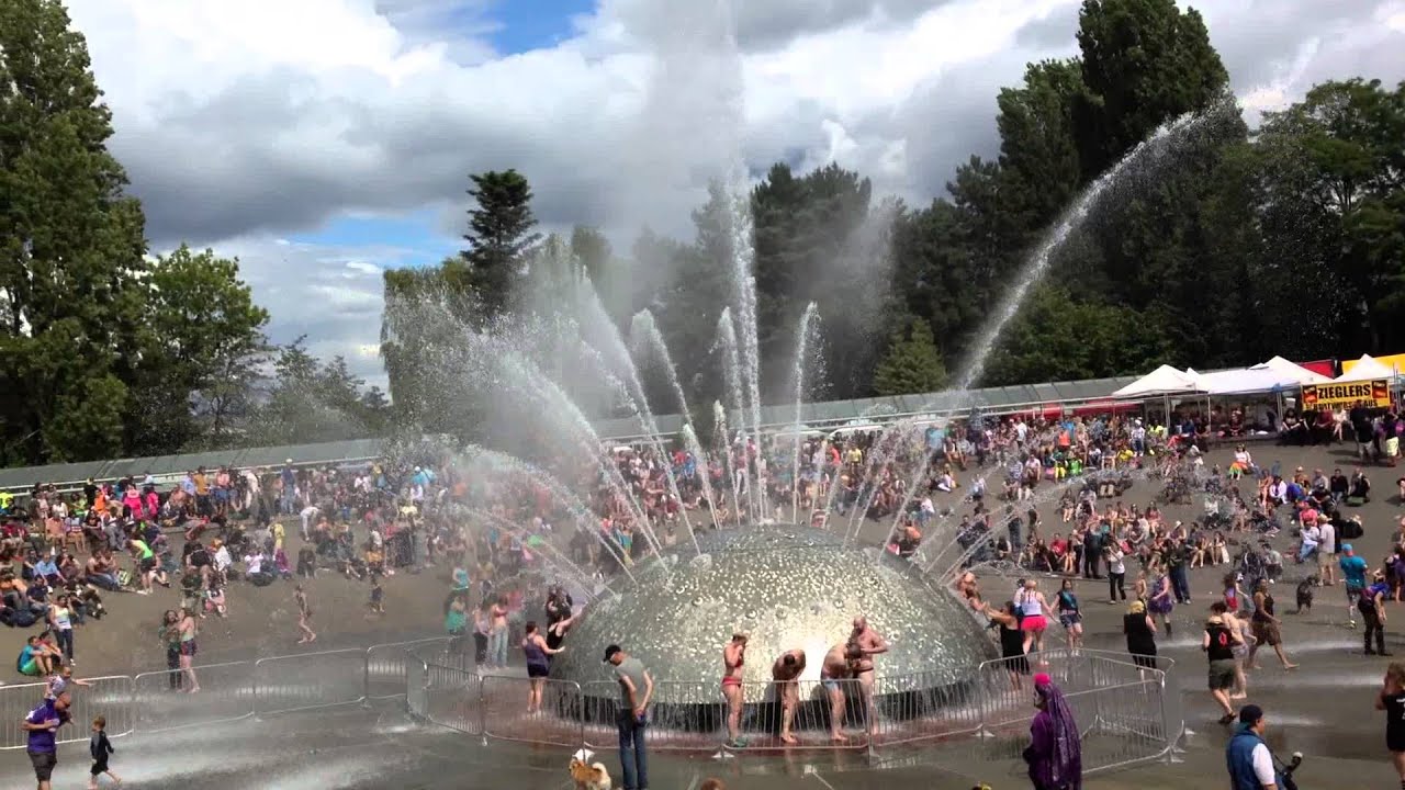 Fountain at Seattle Gay Pride 2014 - YouTube