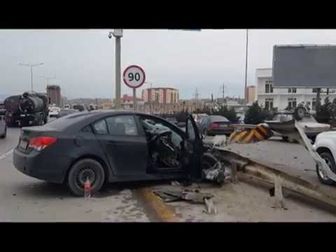 Baki Sumqayit yolu qeza N.Resulov 28 03 2017