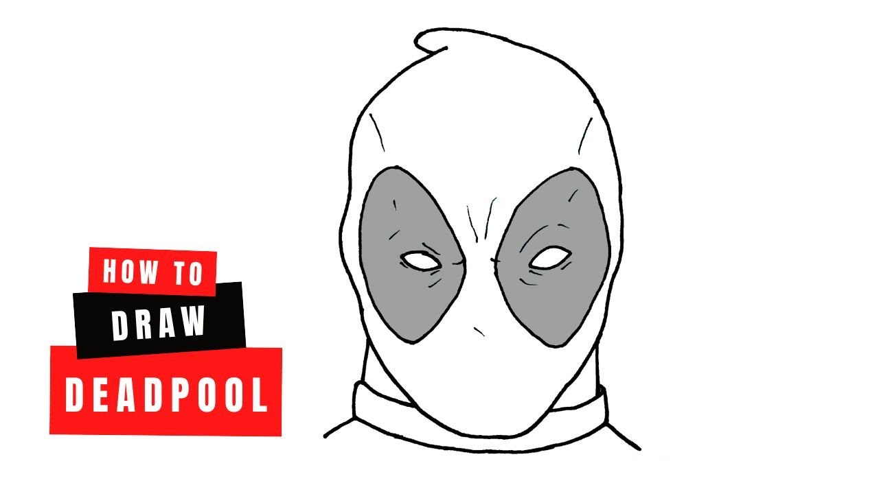 How To Draw Deadpool In Easy Way | Deadpool Art Drawing | Deadpool ...