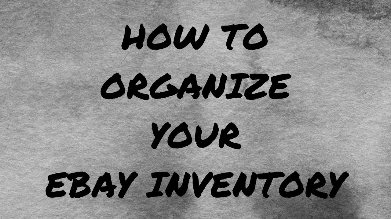 How To Organize Your Ebay Inventory - Hobby Evolution Episode 1,194 ...