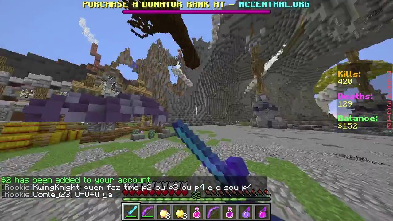 kit pvp #2 mc central . server crash 3.0 + gapple waste - YouTube